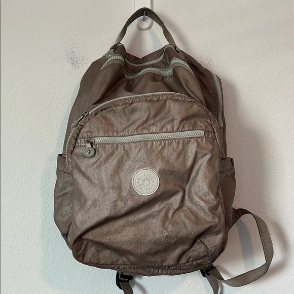 Kipling | Bags | Kipling Rose Gold Metallic Backpack | Poshmark